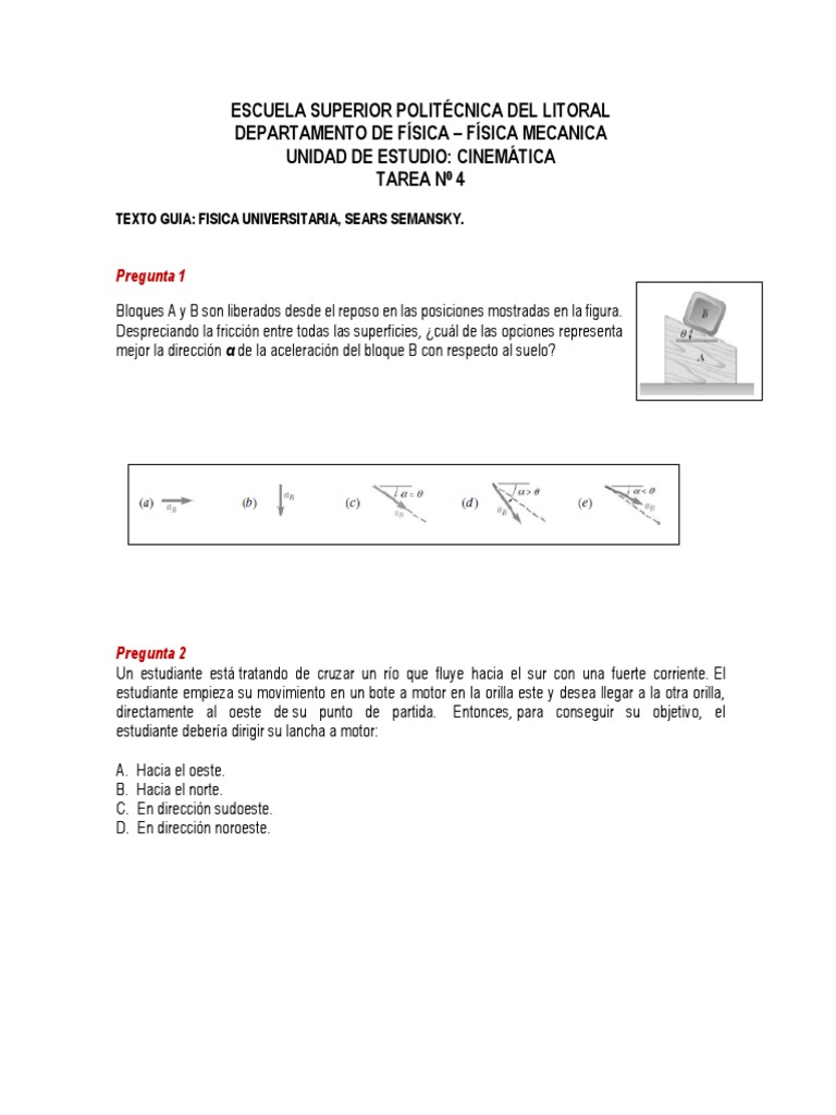 Tarea 4-2 | PDF | Velocidad | Aceleración