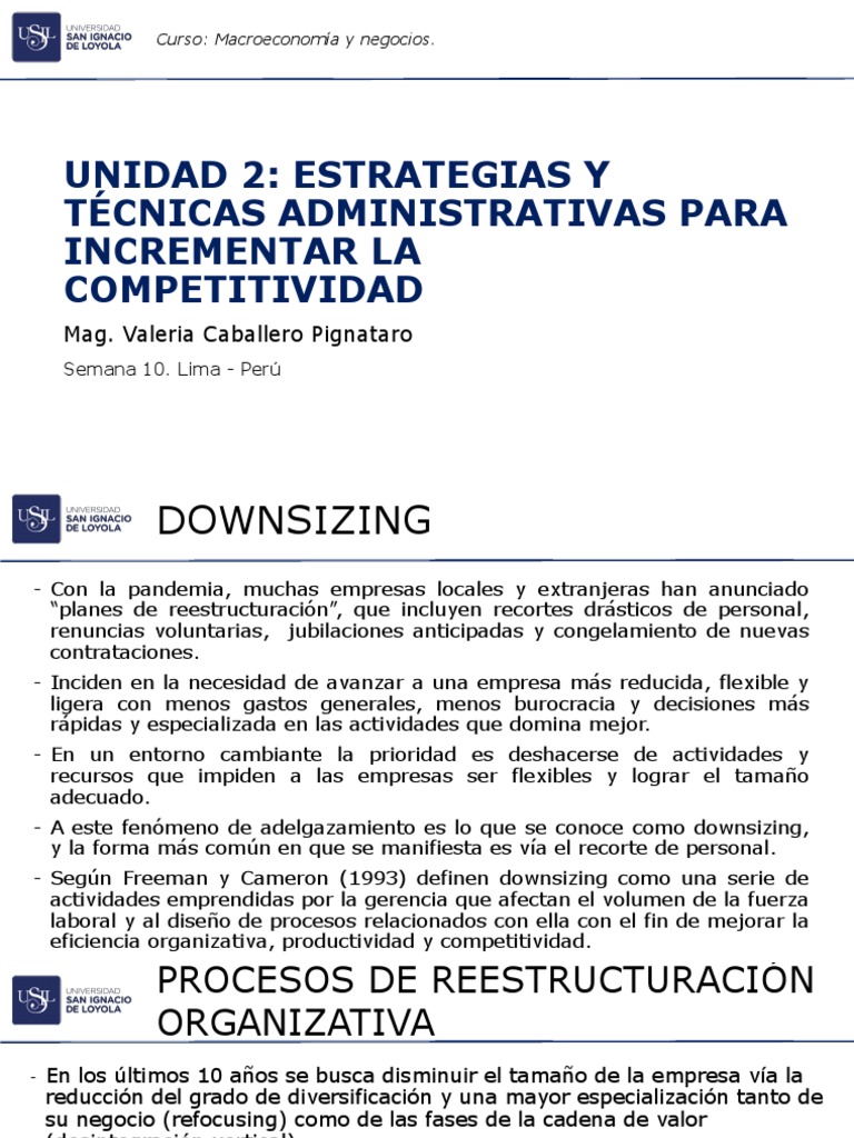 Estrategias de Downsizing Empresarial | PDF | Business | Economias