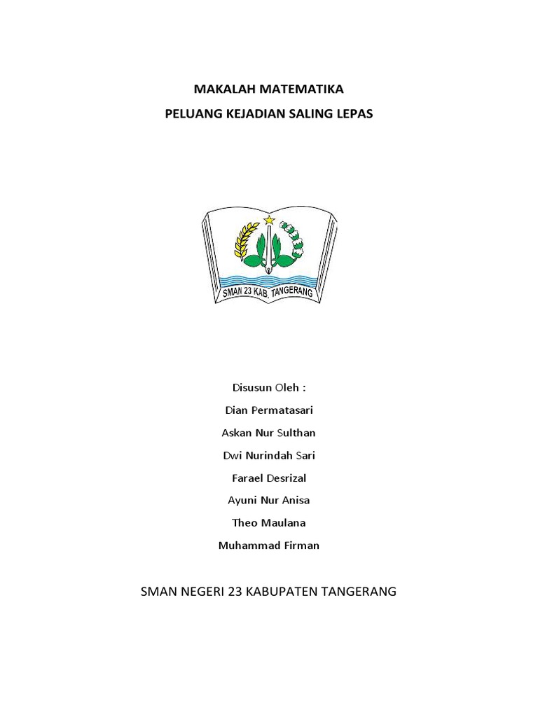 Matematika Kejadian Saling Lepas Kelompok 12 Ips 1 | PDF