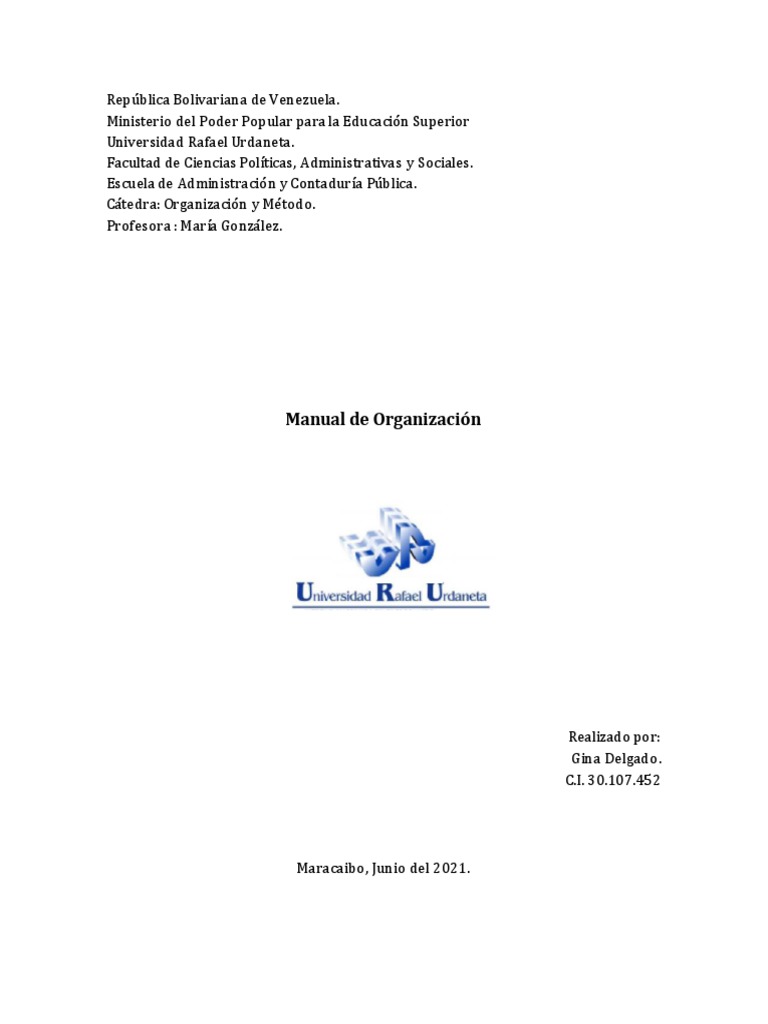 Manual de Organización de Alimentos GELES | PDF | Calidad (comercial ...