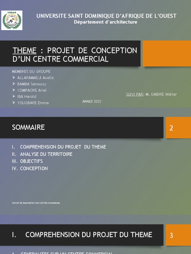 Projet de Conception D'un Centre Commercial | PDF