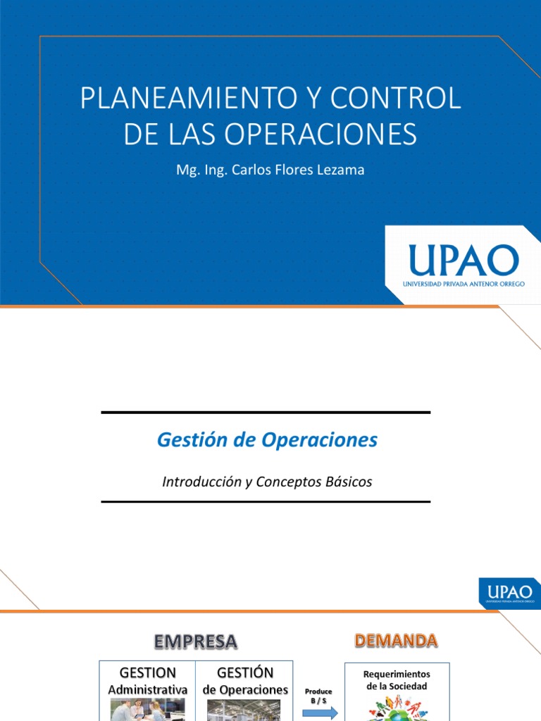 Sesión 1 PCO | PDF | Planificación | Economias