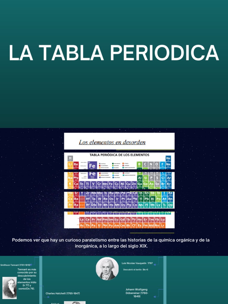 La Tabla Periodica | PDF | Tabla periódica | Sustancias químicas
