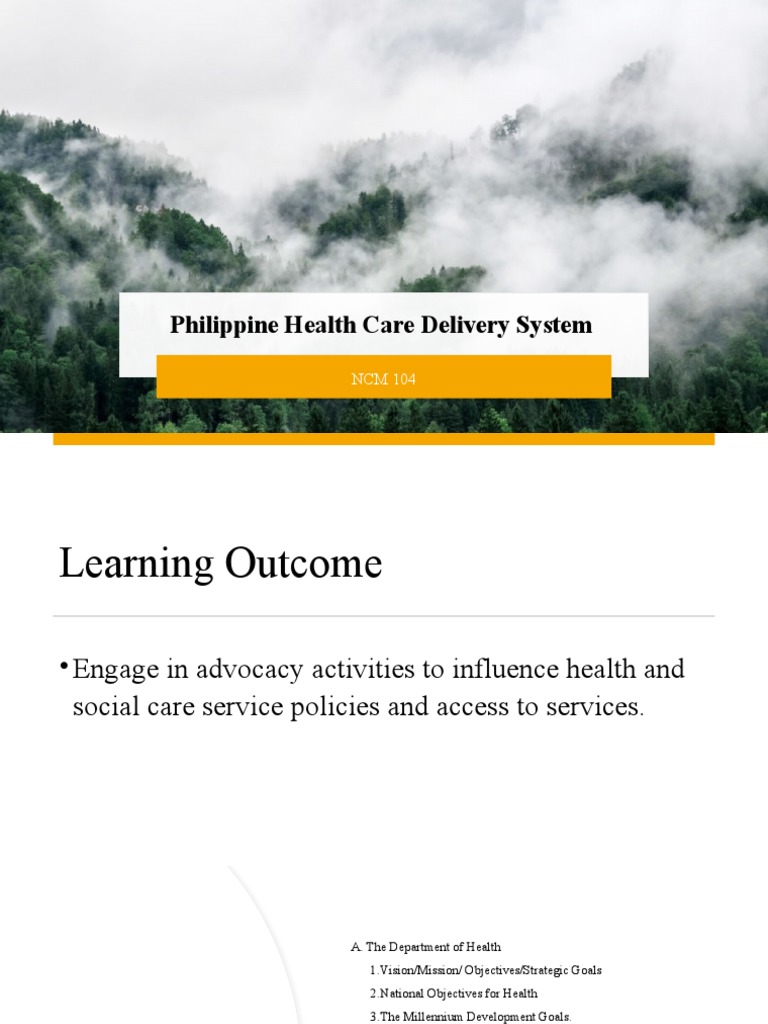 Philippine Health Care System Overview | PDF | Millennium Development ...