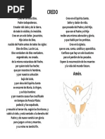 El Credo para Imprimir | PDF