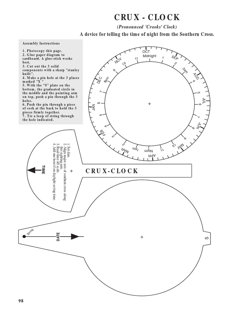 Crux Clock | Download Free PDF | Stars | Astronomy Crux Clock | Download Free PDF | Stars | Astronomy