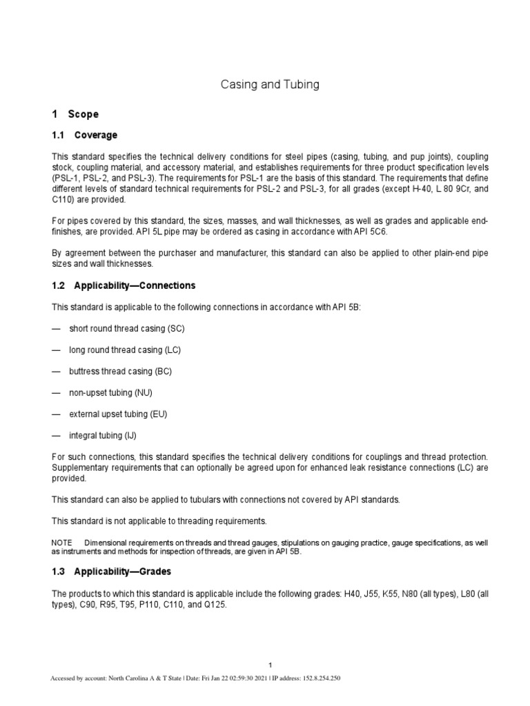 Tubing and Casing | PDF | Pipe (Fluid Conveyance) | Welding