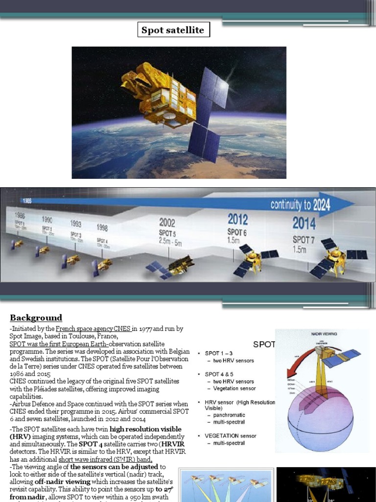 Spot Satellite | PDF | Image Resolution | Infrared