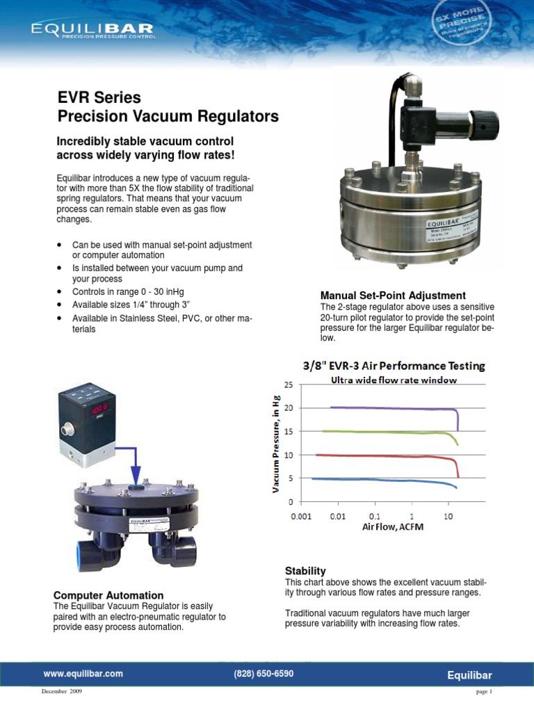EVR Brochure | PDF | Valve | Vacuum