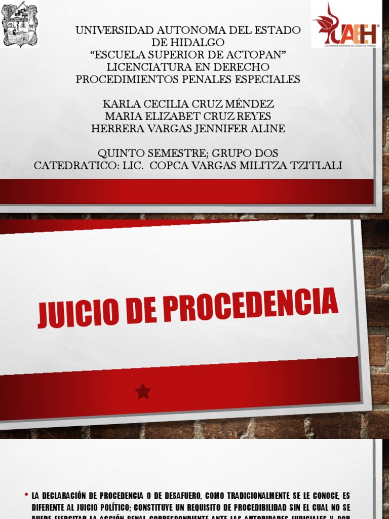Responsabilidades de los servidores públicos y el procedimiento de declaración de procedencia ...