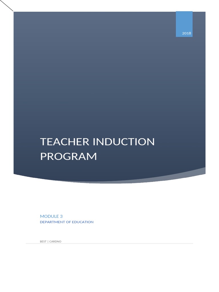 Teacher Induction Program ModuleR 3 V1.0 Converted 2 | Download Free ...