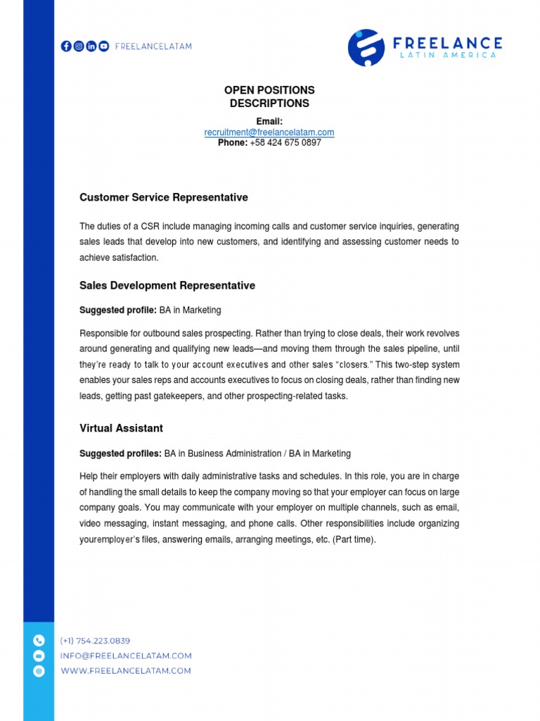Open Positions September 2022 | PDF | Application Software | World Wide Web