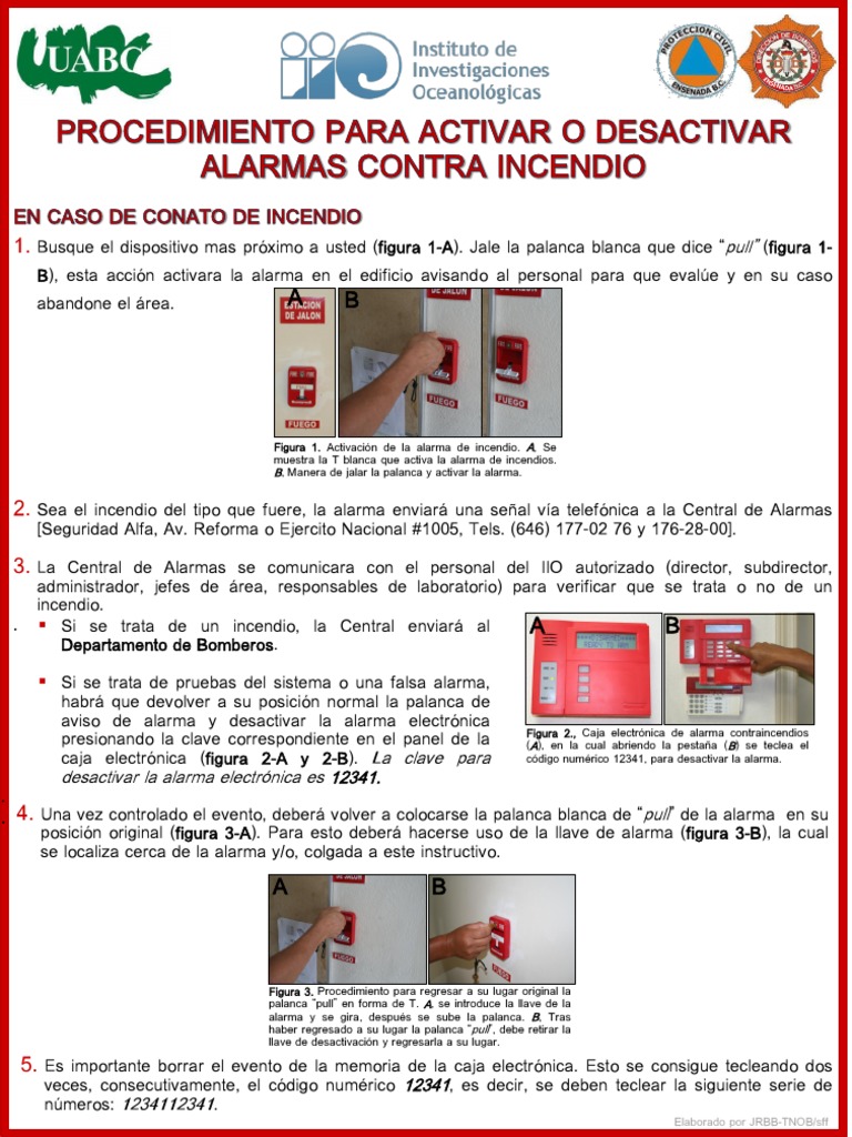 Activar Desactivar Alarma Contra Incendios | PDF