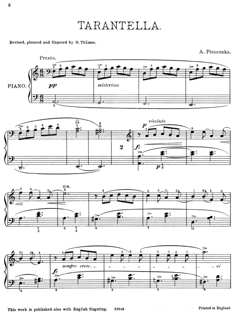 Pieczonka Tarantella | PDF