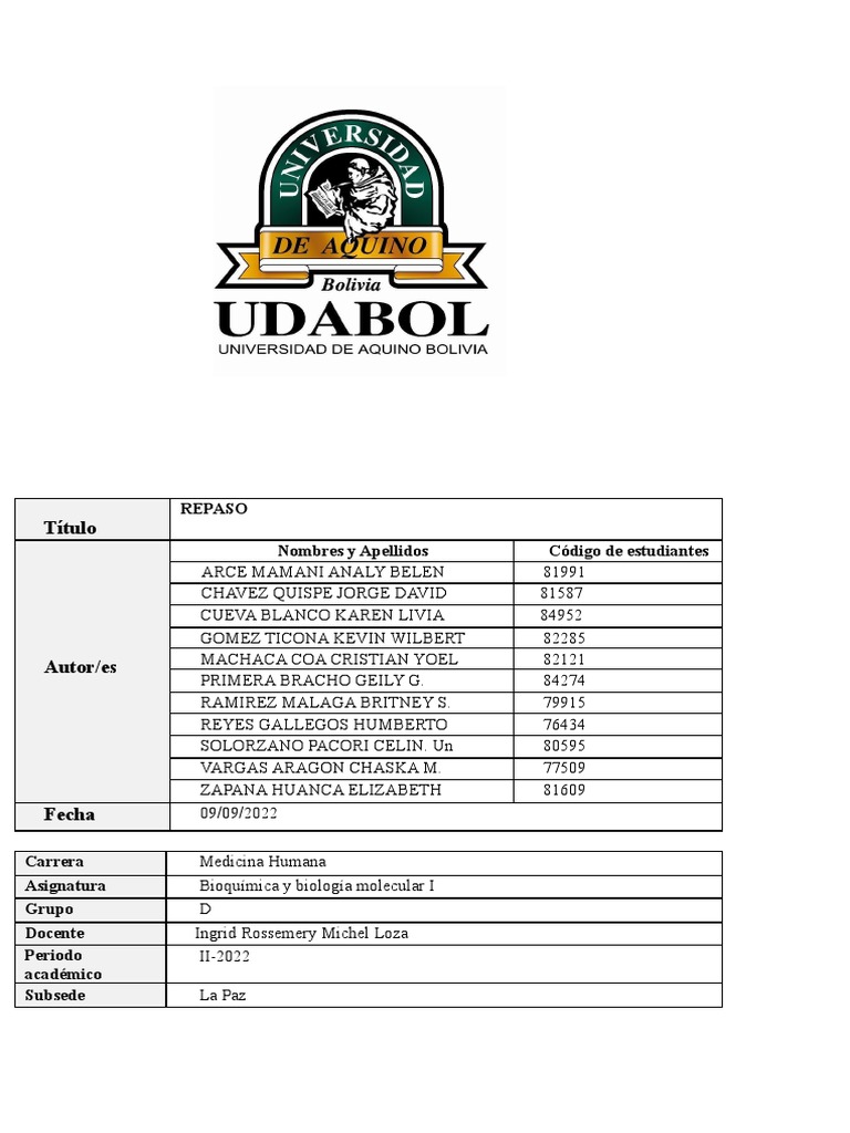 REPASO | PDF | Adn | Virus