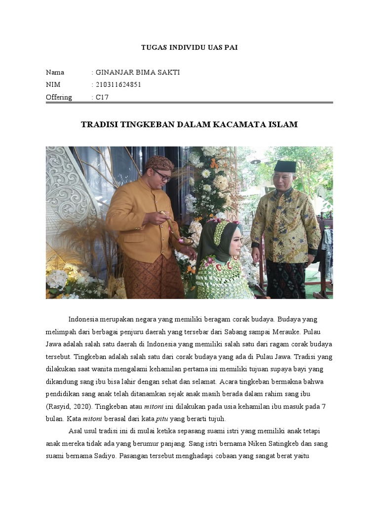 Tradisi Tingkeban dalam Islam | PDF | Agama & Spiritualitas