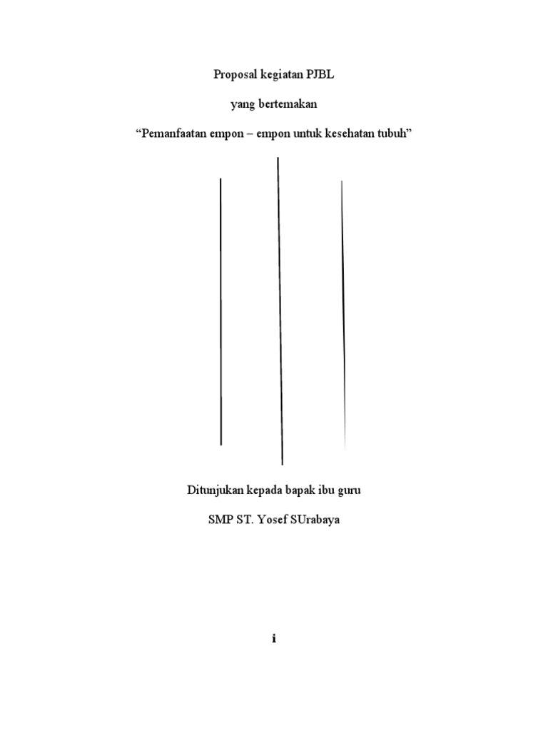 Proposal Kegiatan PJBL | PDF