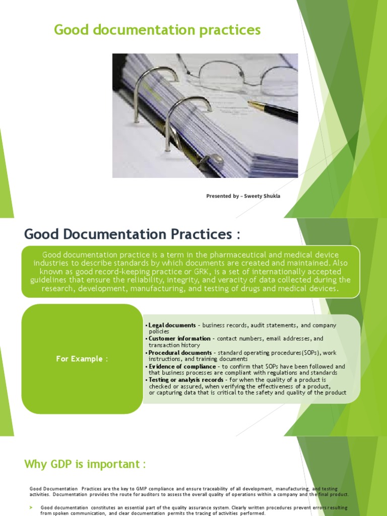 Good Documentation Practices: Key to GMP Compliance | PDF | Audit ...