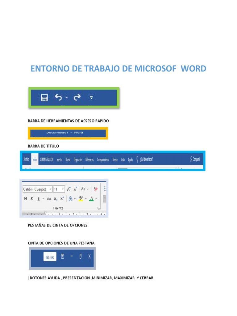 Entorno de Trabajo de Microsof Word de Americo Manuel Cutire Condori y ...