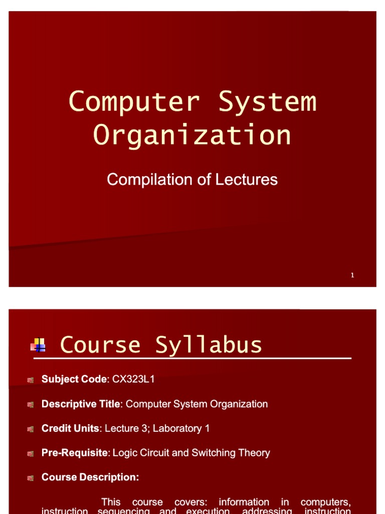 Computer System Organization | PDF | Subtraction | Assembly Language