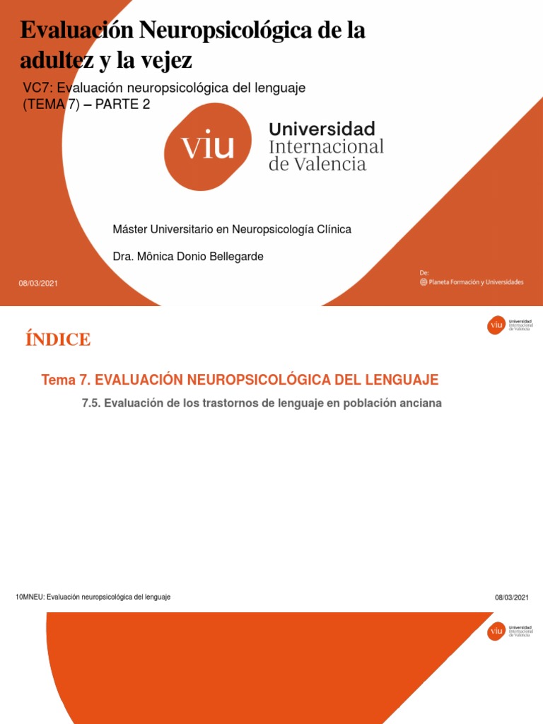 VC7.2 10mneu 10 2020-21 | PDF | Neuropsicología | Afasia