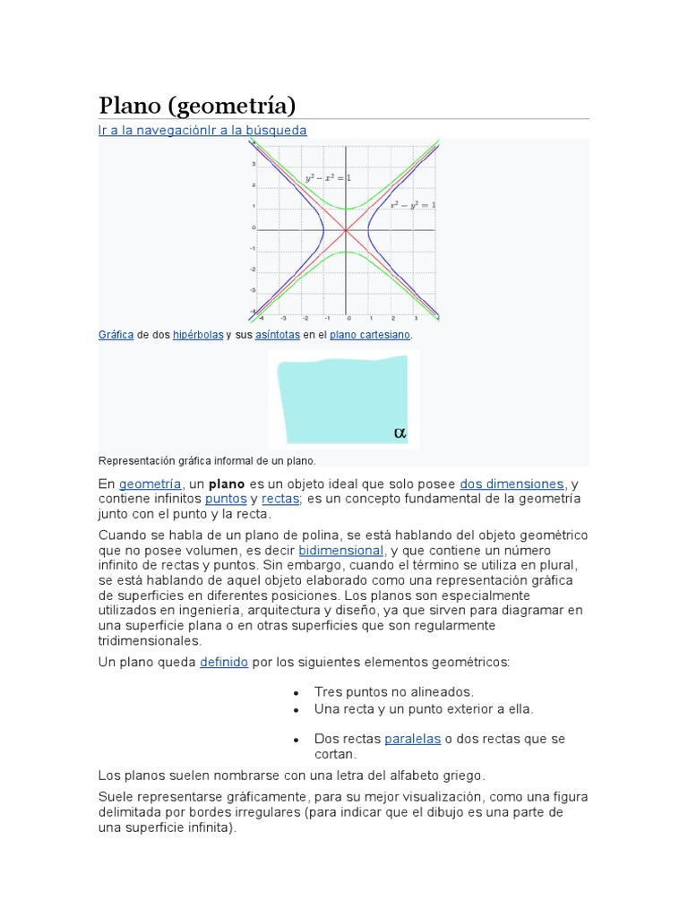 Plano | PDF | Geometria plana) | Geometría