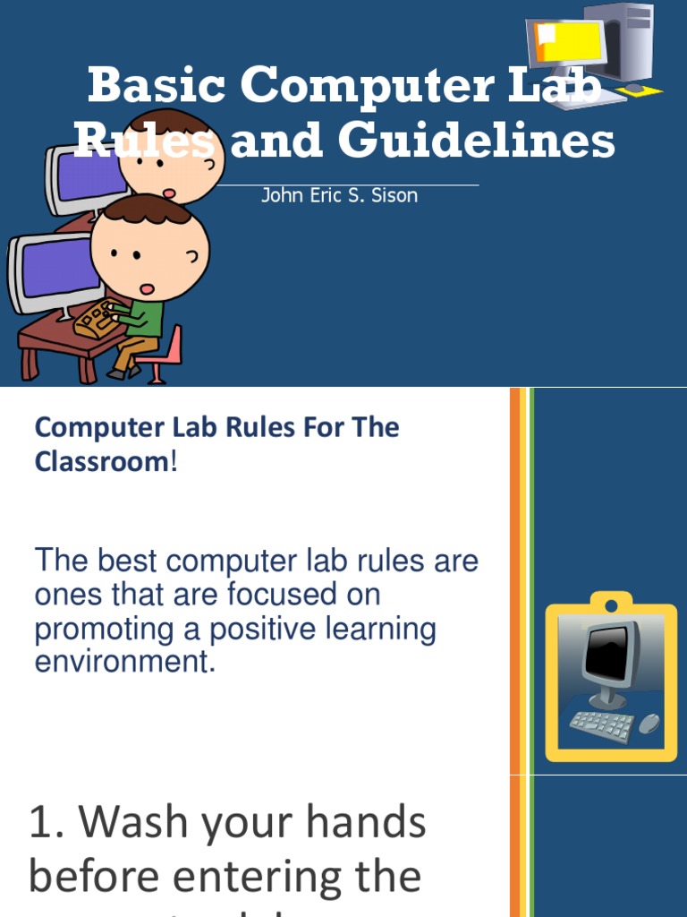 Basic Computer Lab Rules and Guidelines | PDF