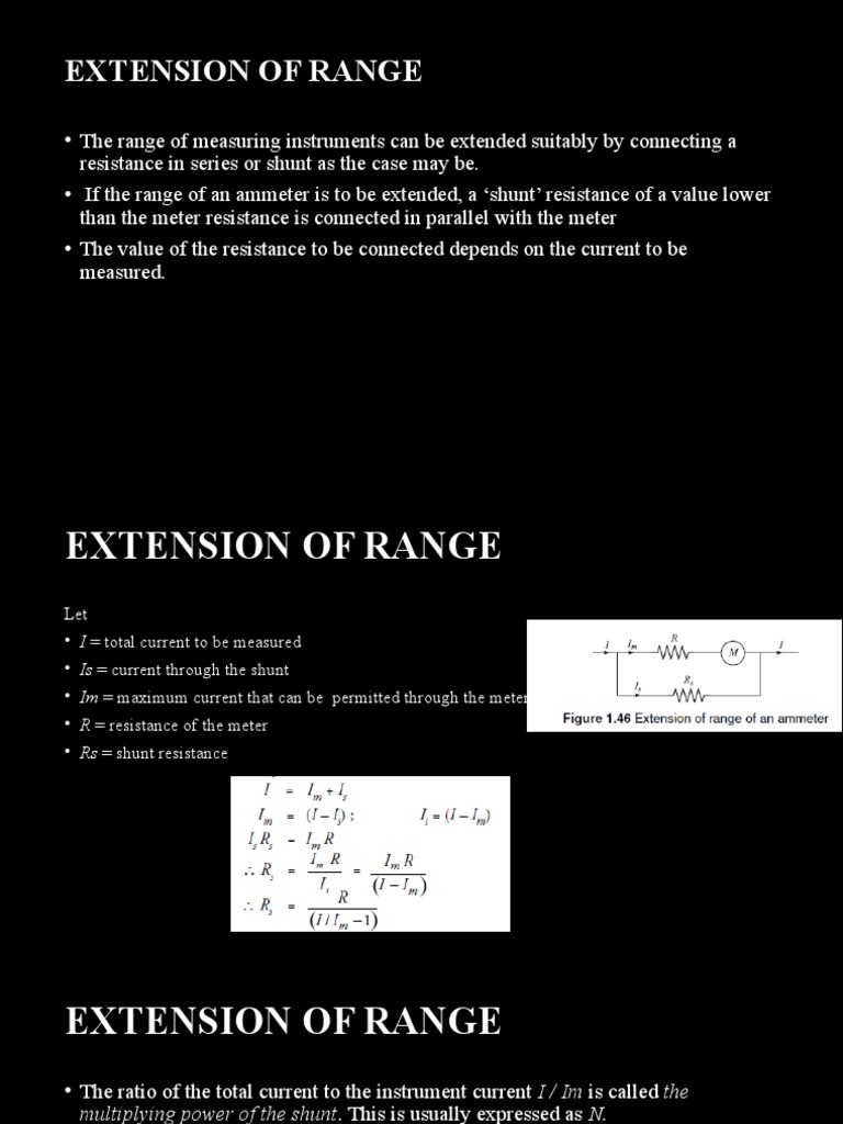 Extending Ammeter & Voltmeter Range | PDF