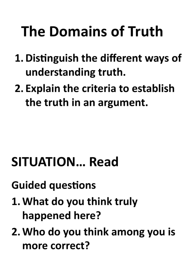 The Domains of Truth (1) | PDF | Truth | Irrationality