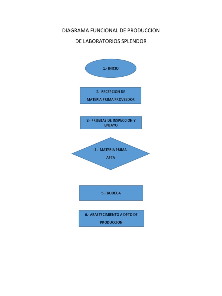 Diagrama Funcional de Produccion | PDF