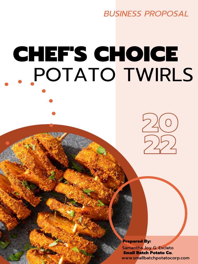 Potato Twirls Business Proposal 2022 | PDF | Marketing | Potato
