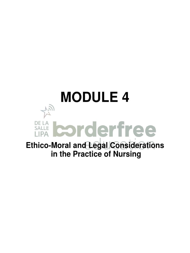 Legal and Ethical Considerations in Nursing | PDF | Nursing | Tort