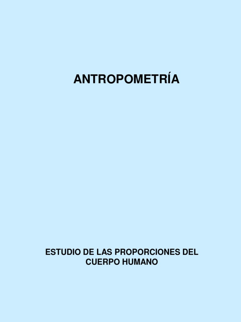 Antropometría Dibujo 1 2022 2 Pdf