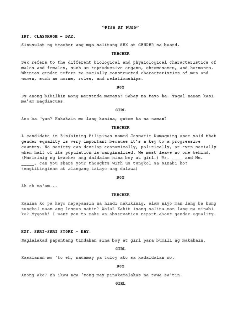 Short Film Script | PDF