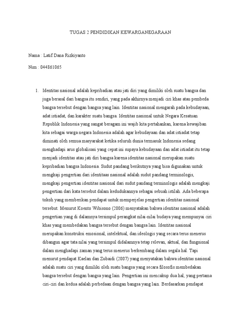 PKN | PDF | Ilmu Sosial | Sains & Matematika