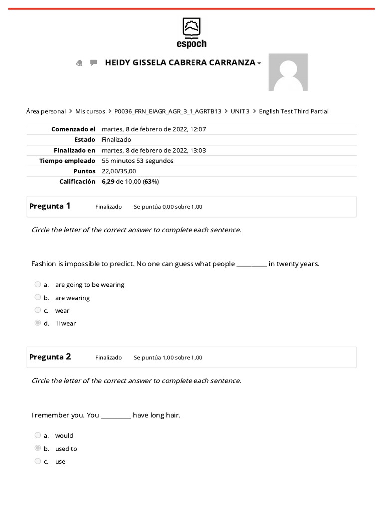 English Test: Verb Tenses Practice | PDF | Language Arts & Discipline ...