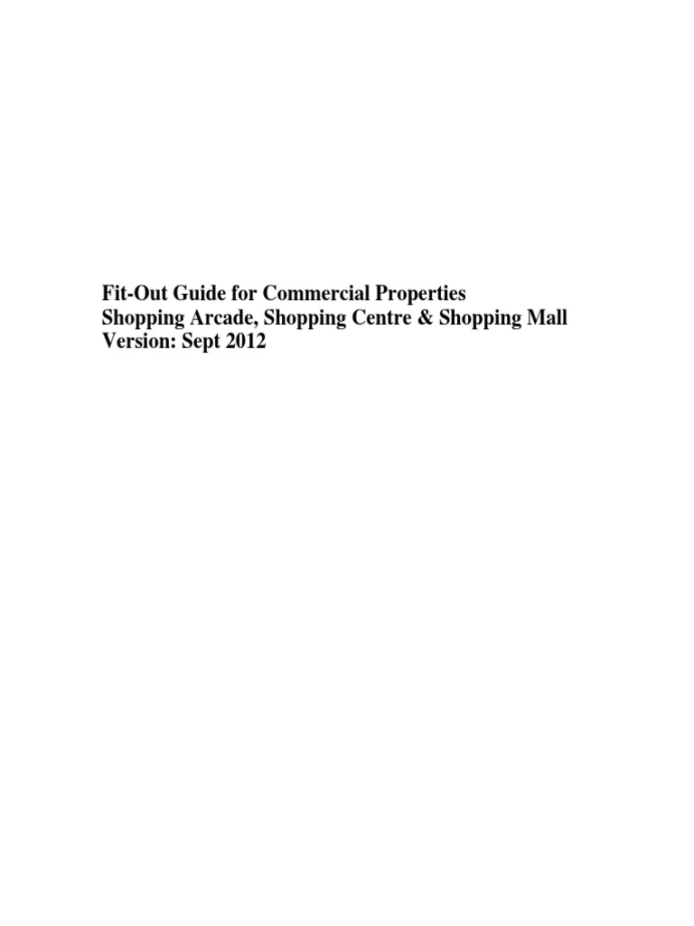 Fit-Out Guide for Commercial Properties | PDF | Electrical Wiring ...