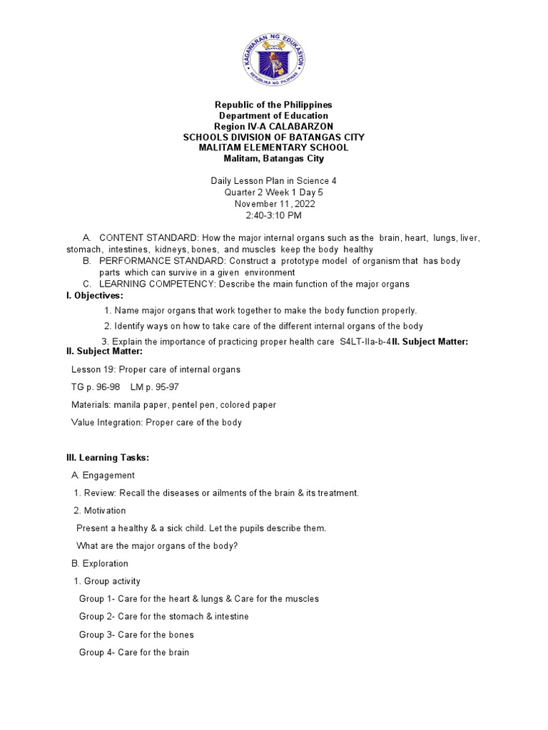 DLP Science q2 w1 d5 | PDF | Learning | Cognitive Science