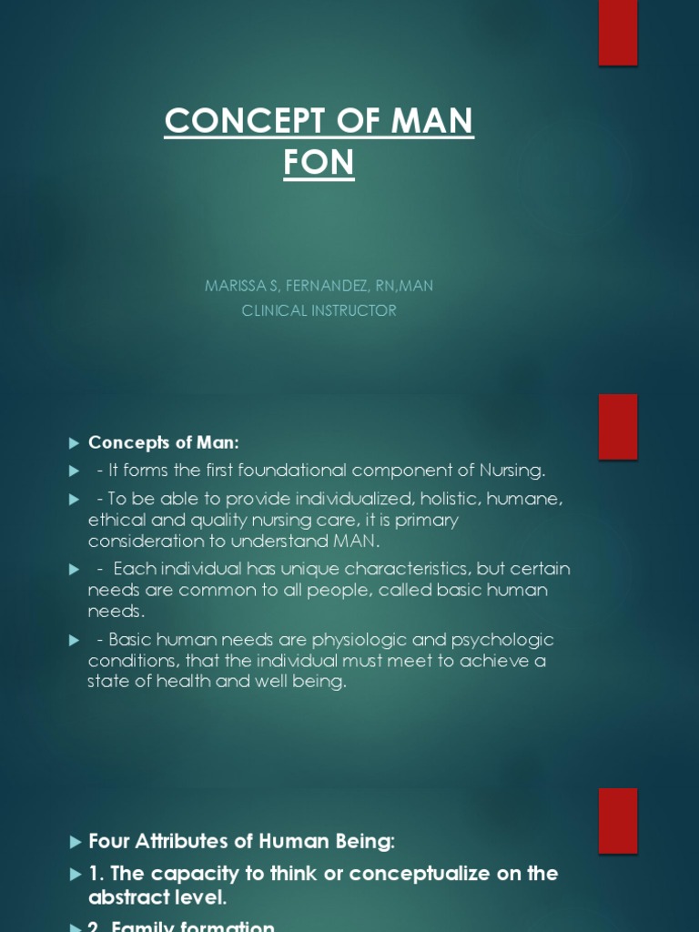 Concept of Man | PDF | Self Esteem | Psychology