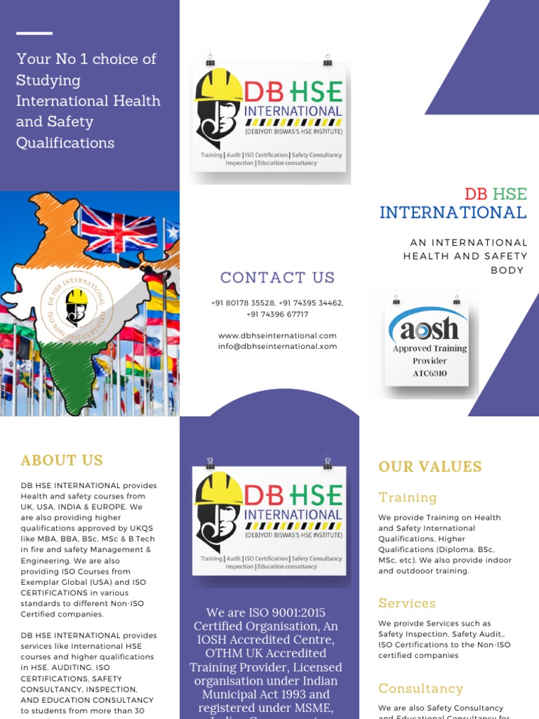 DB HSE - AOSH UK CMT Brochure V20.10.2022 | PDF | Learning | Behavior ...