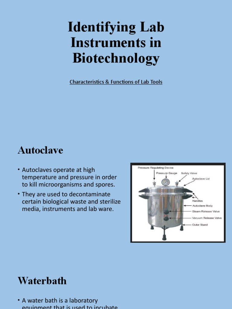 Identifying Lab Instruments in Biotechnology | PDF | Microscope ...
