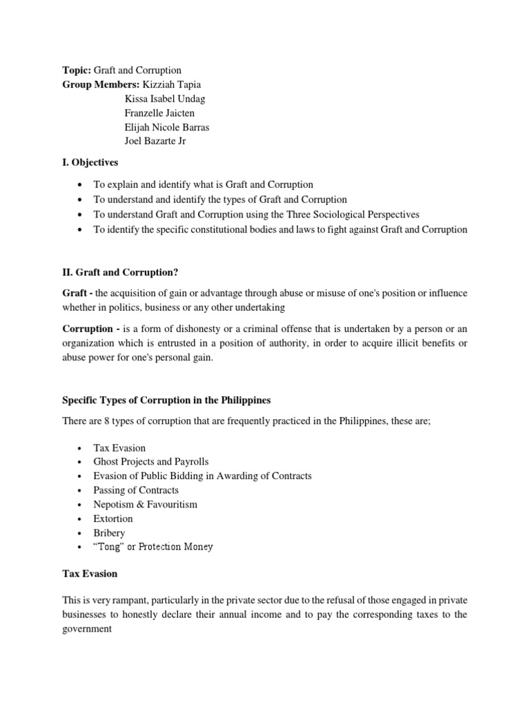 Graft and Corruption | PDF | Corruption | Political Corruption