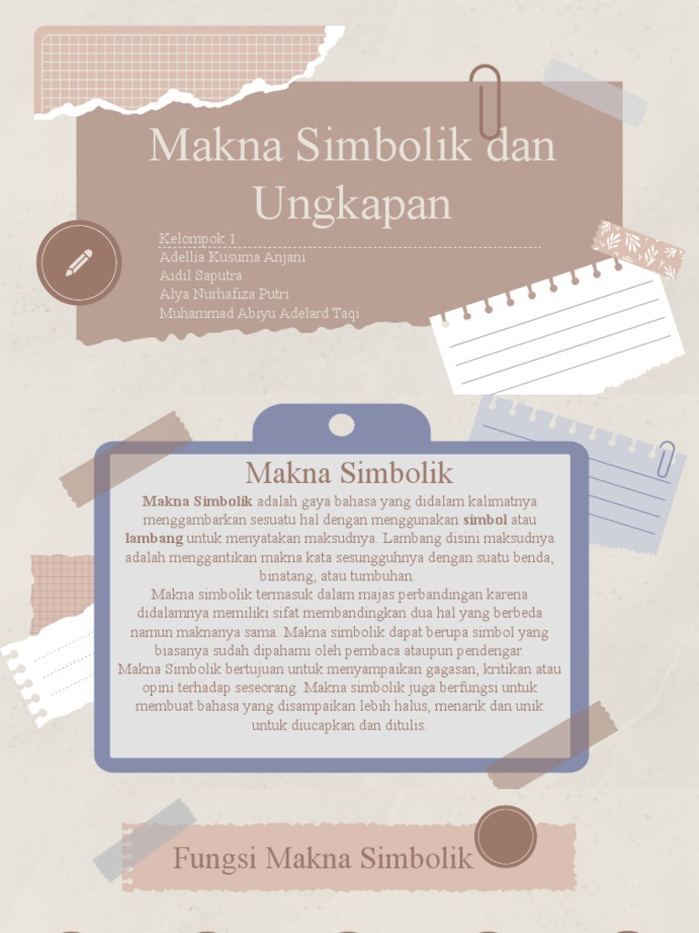 Makna Simbolik & Ungkapan | PDF | Seni & Disiplin Bahasa
