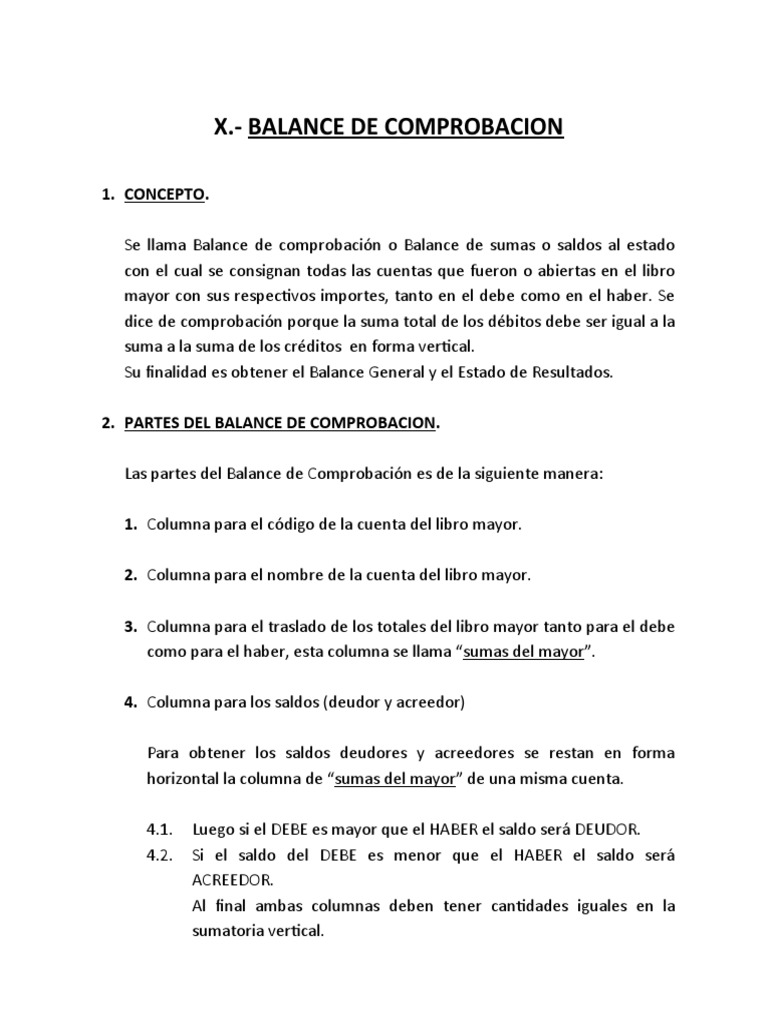 Clase 10. - Balance de Comprobacion | PDF