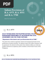 Ra 8551 | PDF | Law Enforcement Agency | Police