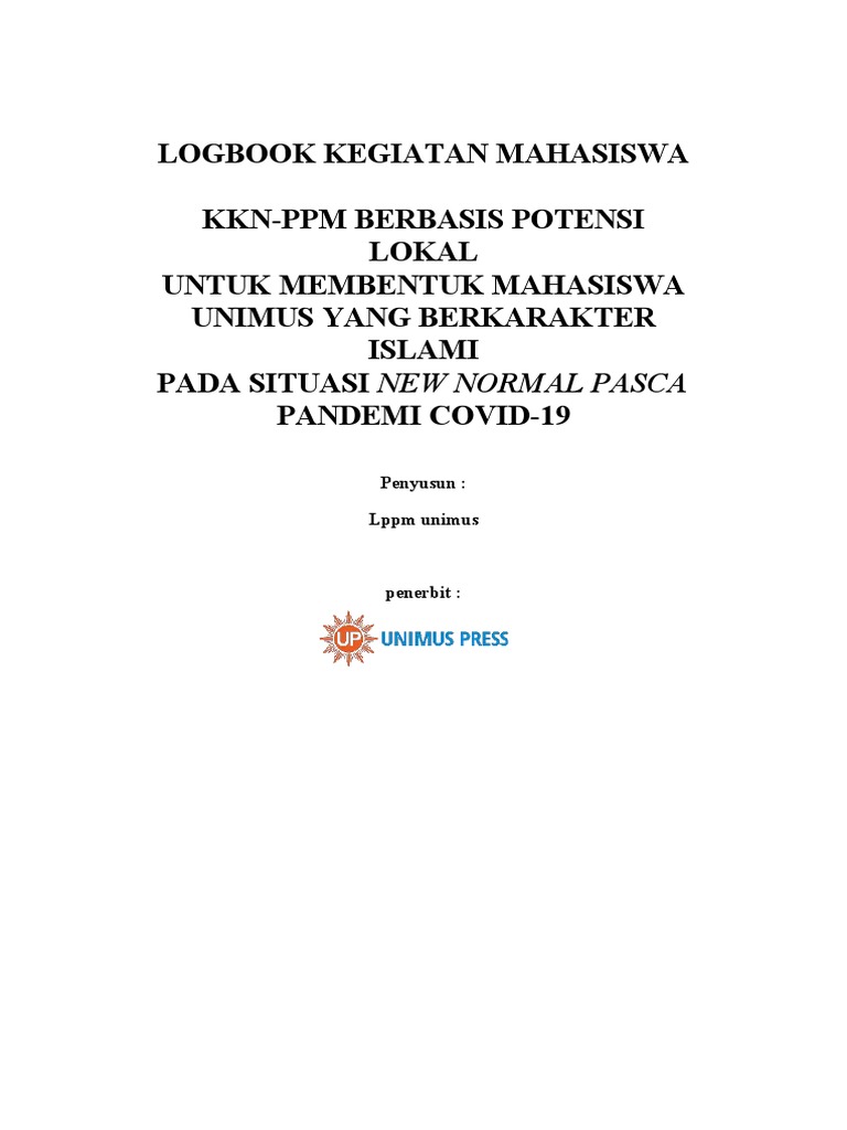 Salinan Logbook Kegiatan Mahasiswa KKN PPM Reguler | PDF | Bisnis | Seni
