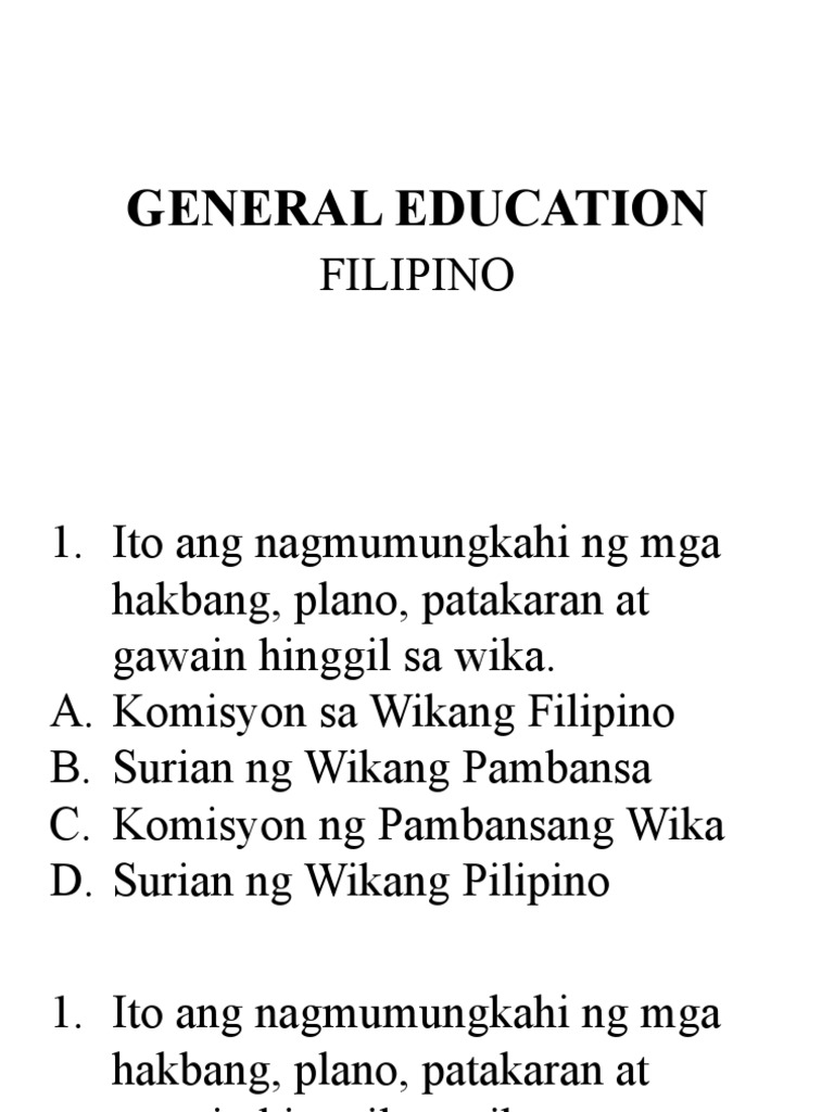 Filipino | PDF