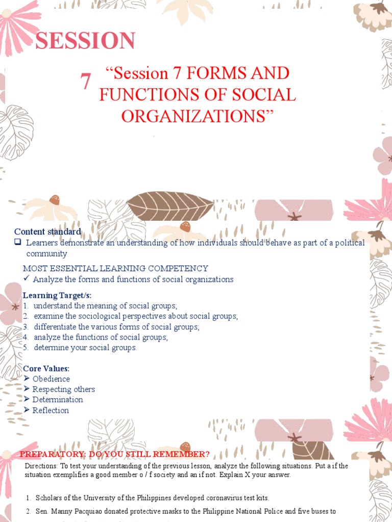 Ucsp Session 7 PPT - Forms and Functions of Socialization | PDF ...