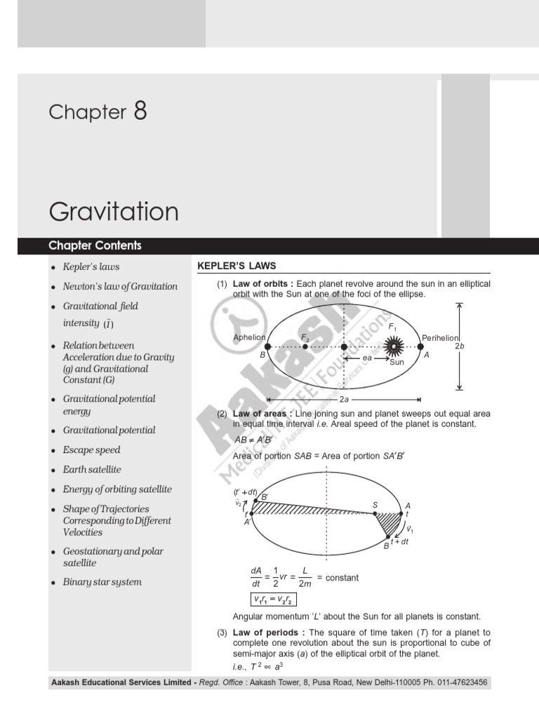 AKAsh Gravitation | PDF | Orbit | Weight