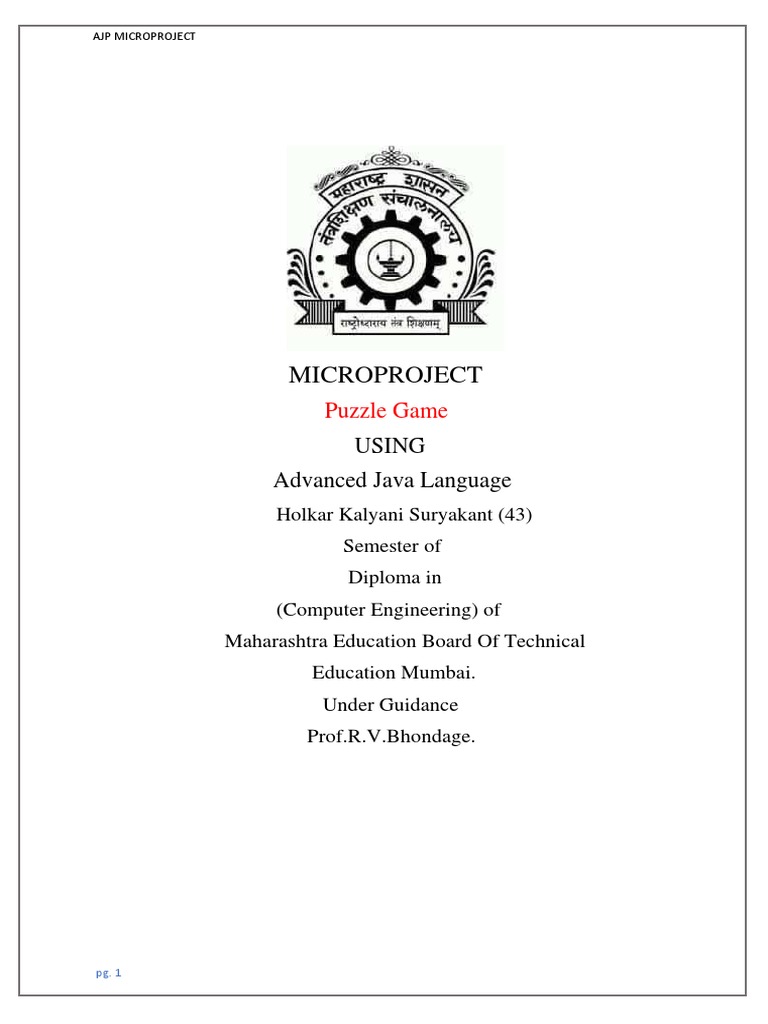 AJP Microproject (1901180319) | PDF | Java (Programming Language ...